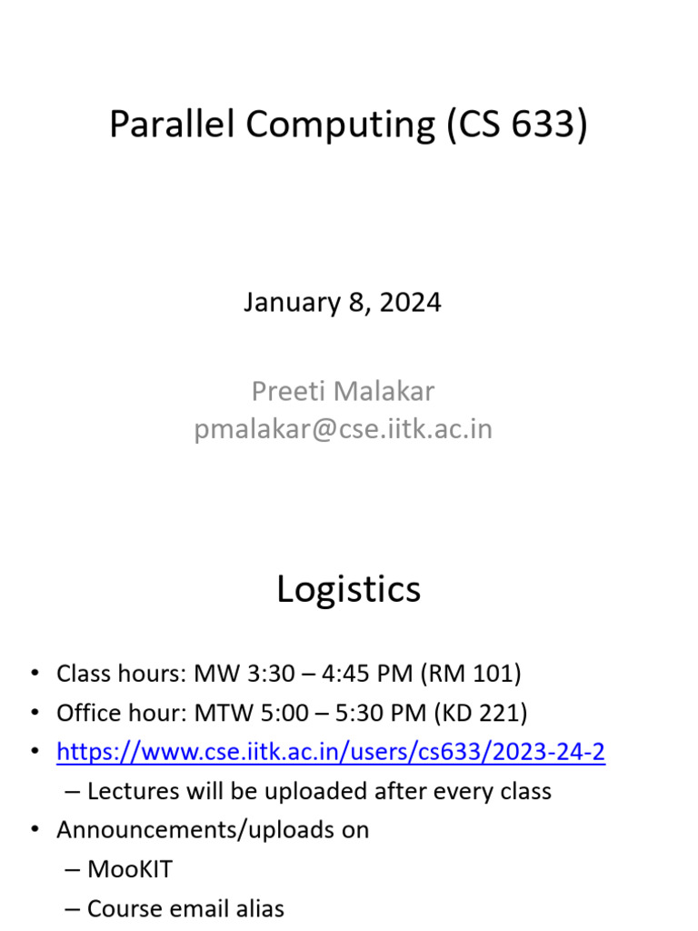 1 Introduction | PDF | Parallel Computing | Message Passing Interface