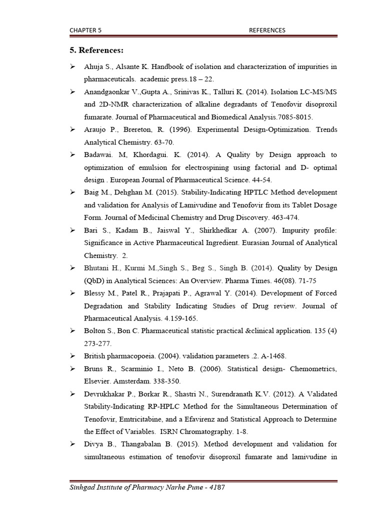 19 References | PDF | High Performance Liquid Chromatography | Pharmacy