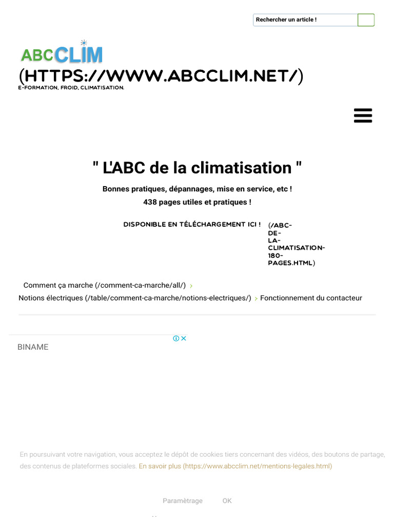 Rôle et fonctionnement du contacteur | PDF | Électrotechnique | Équipement