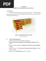 Contoh Perhitungan Plat Lantai Dan Balok (Edit) | PDF