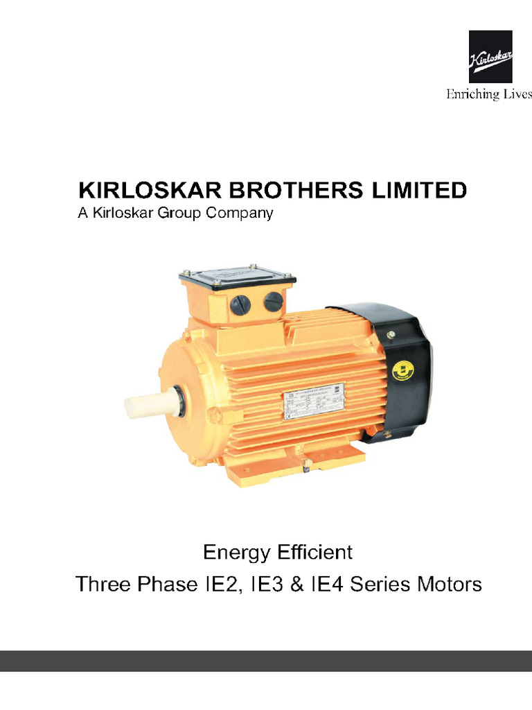 Kirloskar Motor Catalogue - 2020 | PDF