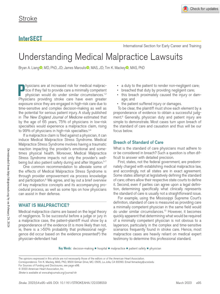 Understanding Medical Malpractice | PDF | Lawsuit | Discovery (Law)