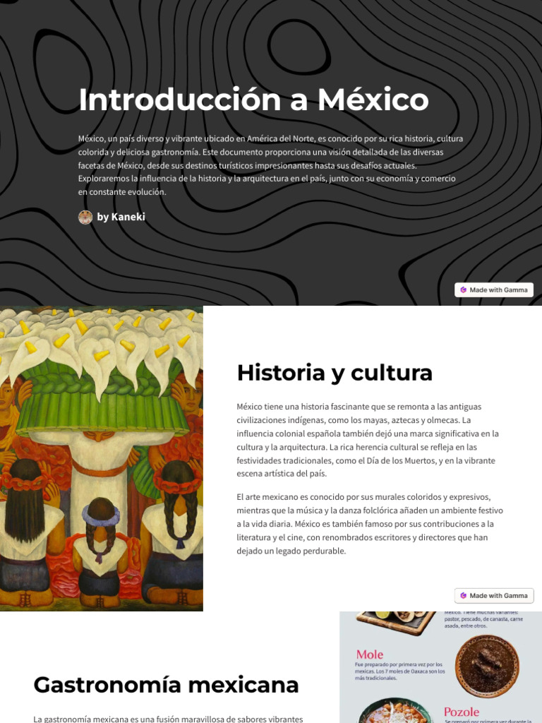 Introduccion-a-Mexico | PDF | México | Cocina mexicana
