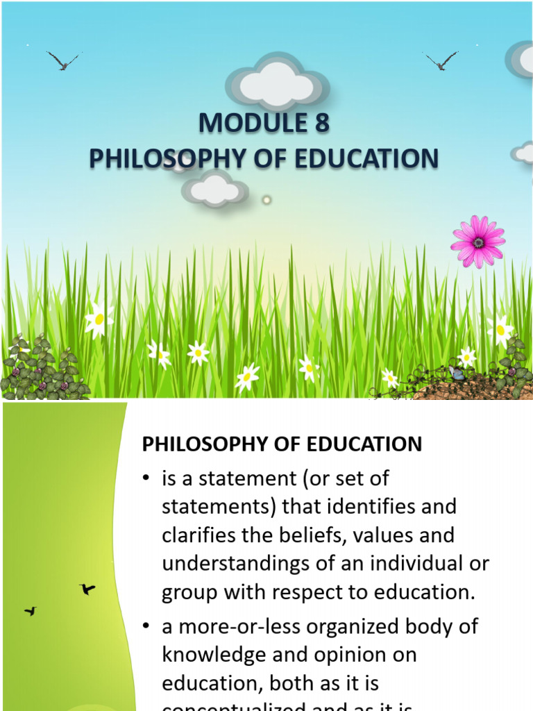 Module 8 Philosophy of Education | PDF | Constructivism (Philosophy Of ...