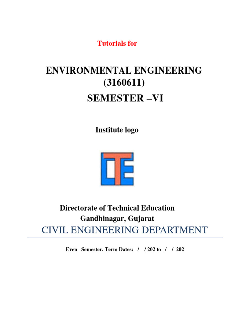 Ee Tutorials | PDF | Sewage Treatment | Water Purification