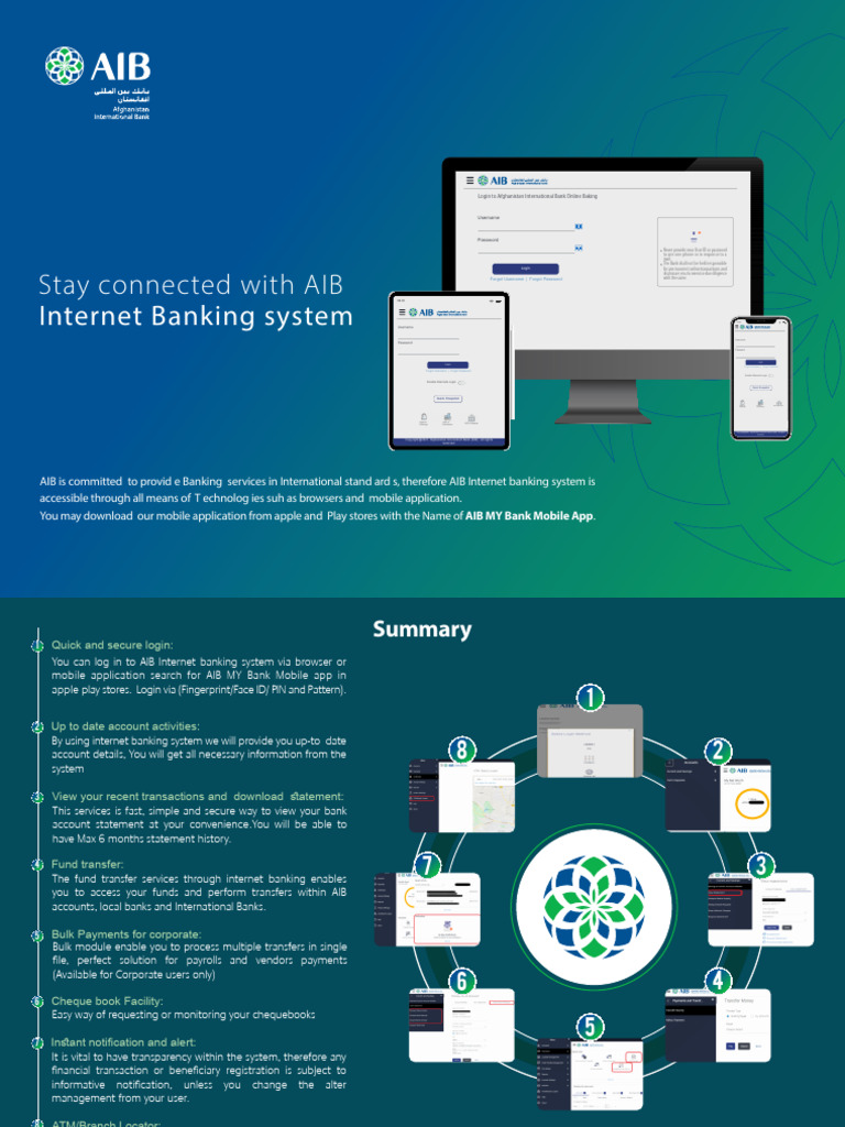 AIB Online Banking User Guide | PDF | Cheque | Debit Card AIB Online Banking User Guide | PDF | Cheque | Debit Card