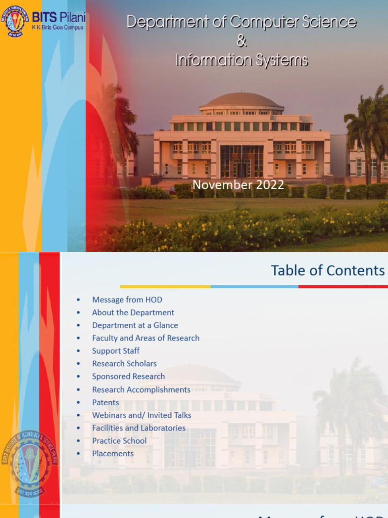 BITS-CSIS Brochure November22 | PDF | Central Processing Unit ...