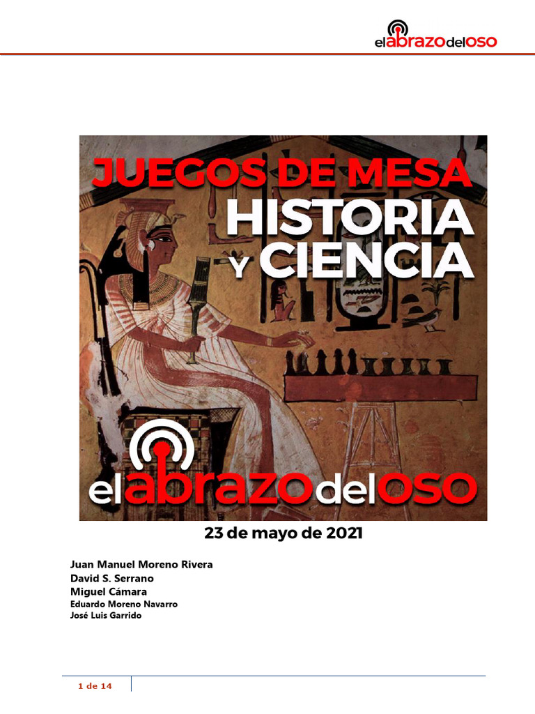 Historia y Ciencia de los Juegos de Mesa | PDF | Juegos de habilidad ...