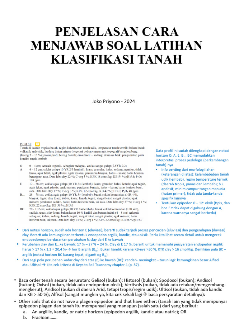Panduan Klasifikasi Tanah Alfisol | PDF