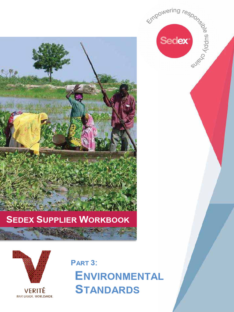 SEDEX-Supplier-Workbook | PDF | Regulatory Compliance | Waste
