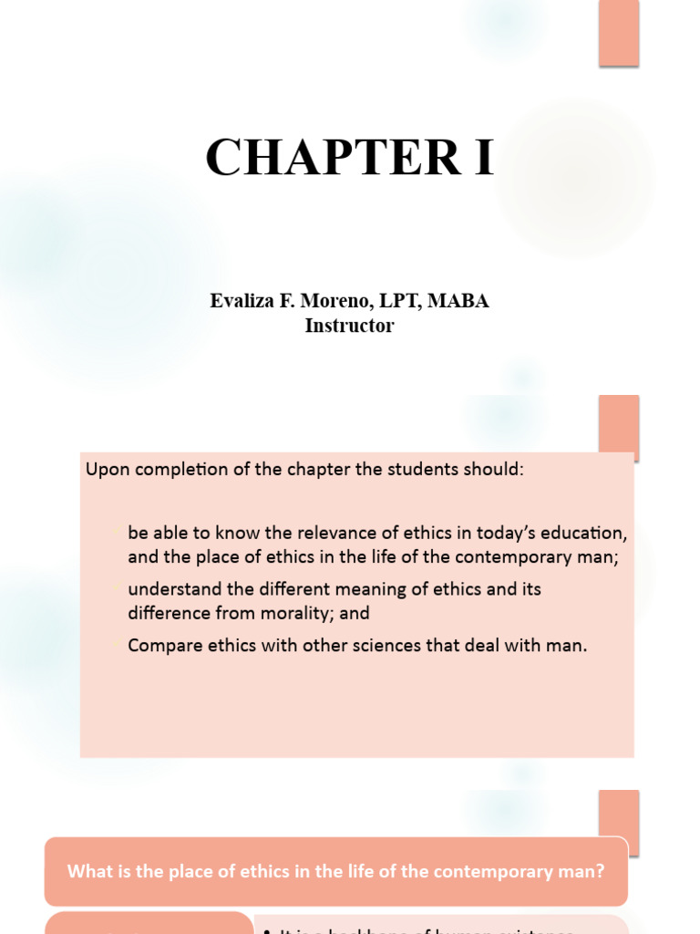 1-ethics | PDF | Morality | Reason