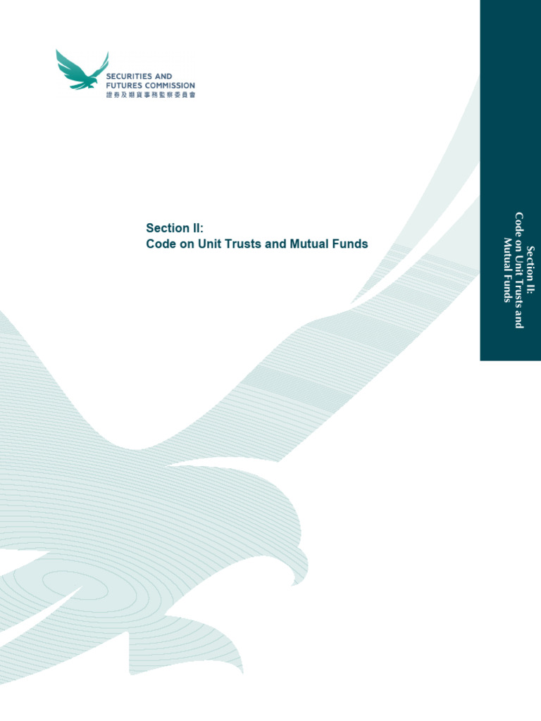 SFC UT Code | PDF | Repurchase Agreement | Trustee