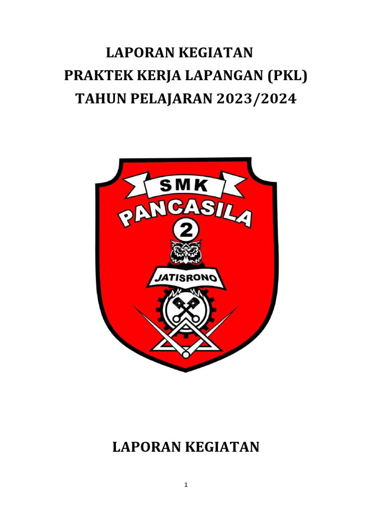 Contoh Laporan PKL | PDF