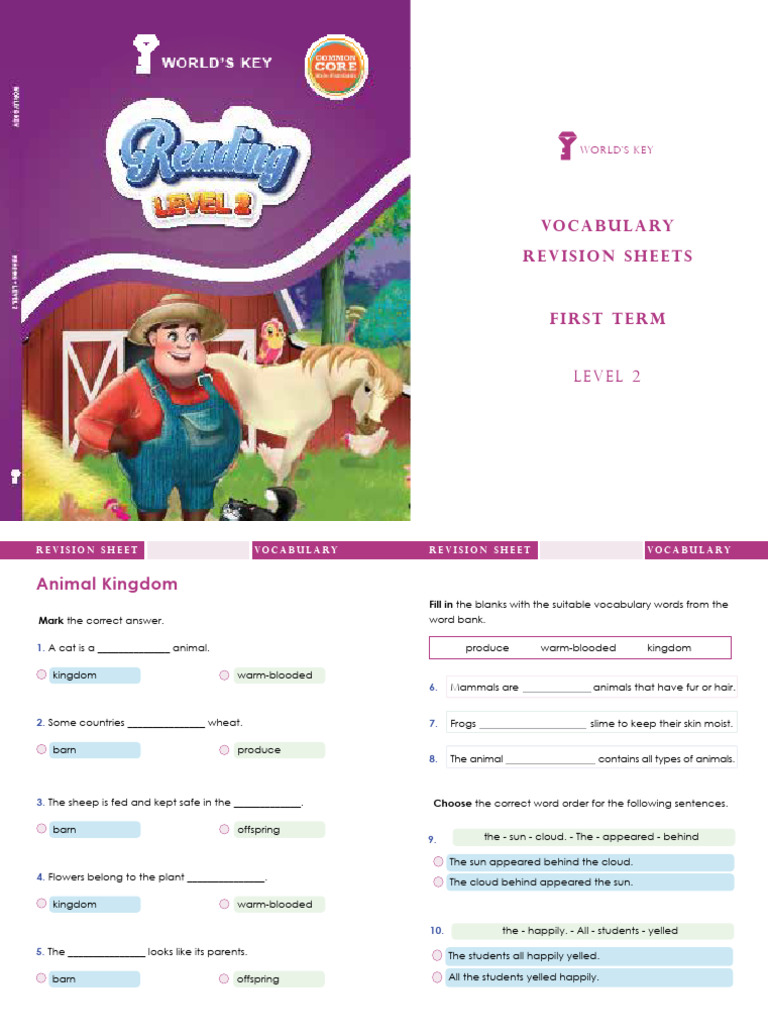 Vocabulary lvl2 | PDF