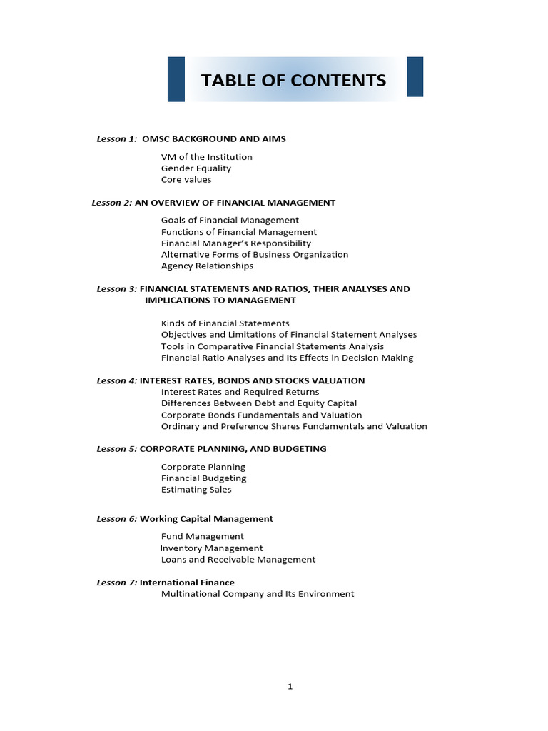 Financial Management Module | Download Free PDF | Partnership | Equity ...