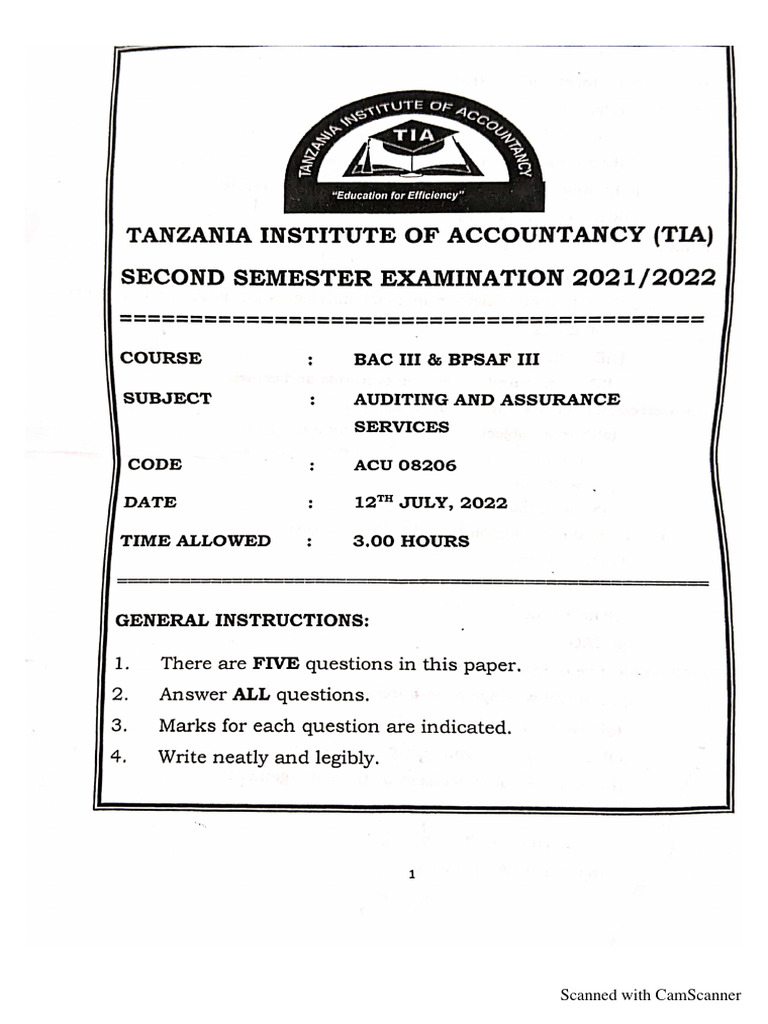 Past Paper Bac3&Test | PDF