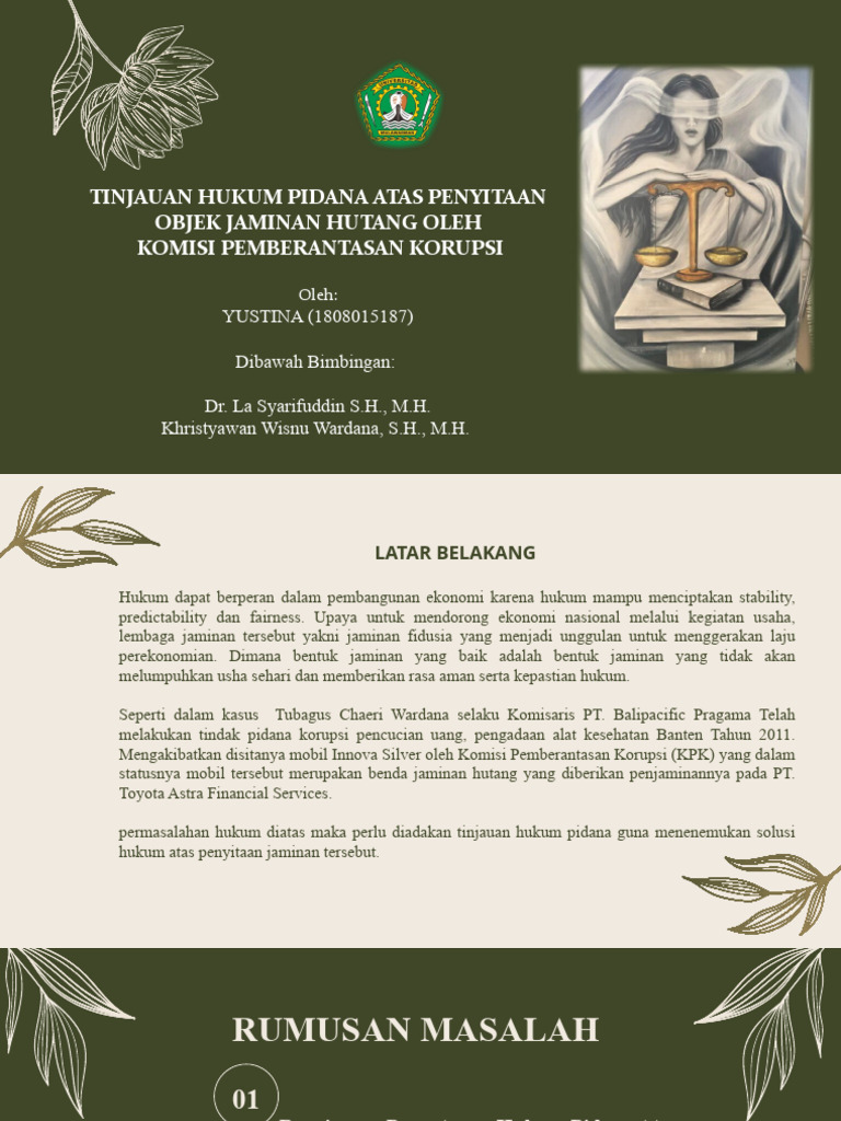 Penyitaan Jaminan oleh KPK | PDF