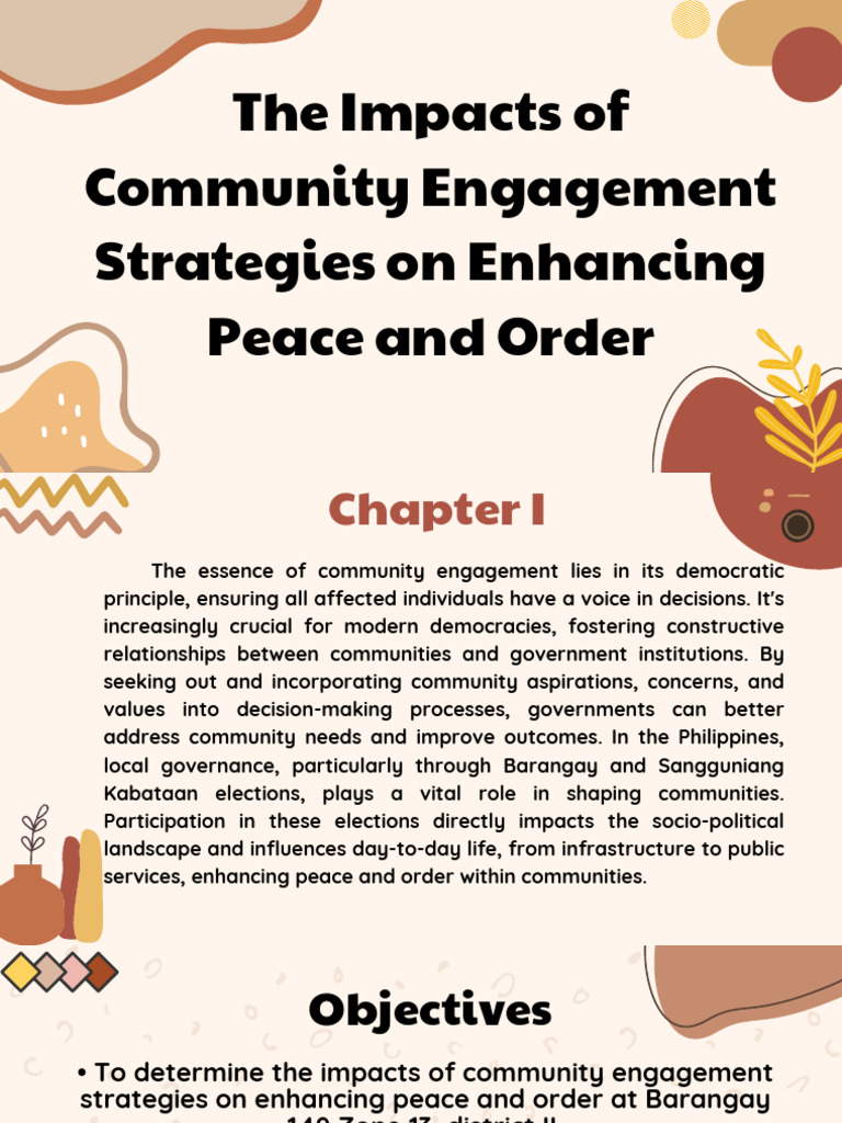 Community Engagement for Peace in Barangay | PDF | Survey Methodology ...