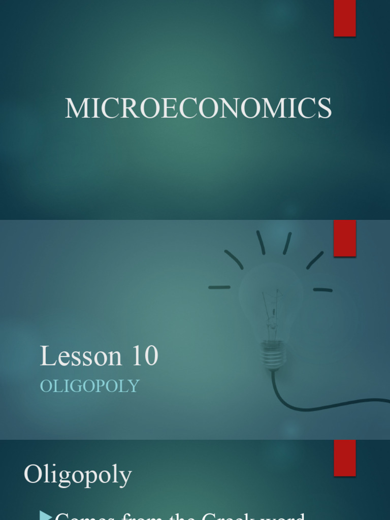 Lesson 10 Oligopoly | Download Free PDF | Oligopoly | Monopoly Lesson 10 Oligopoly | Download Free PDF | Oligopoly | Monopoly