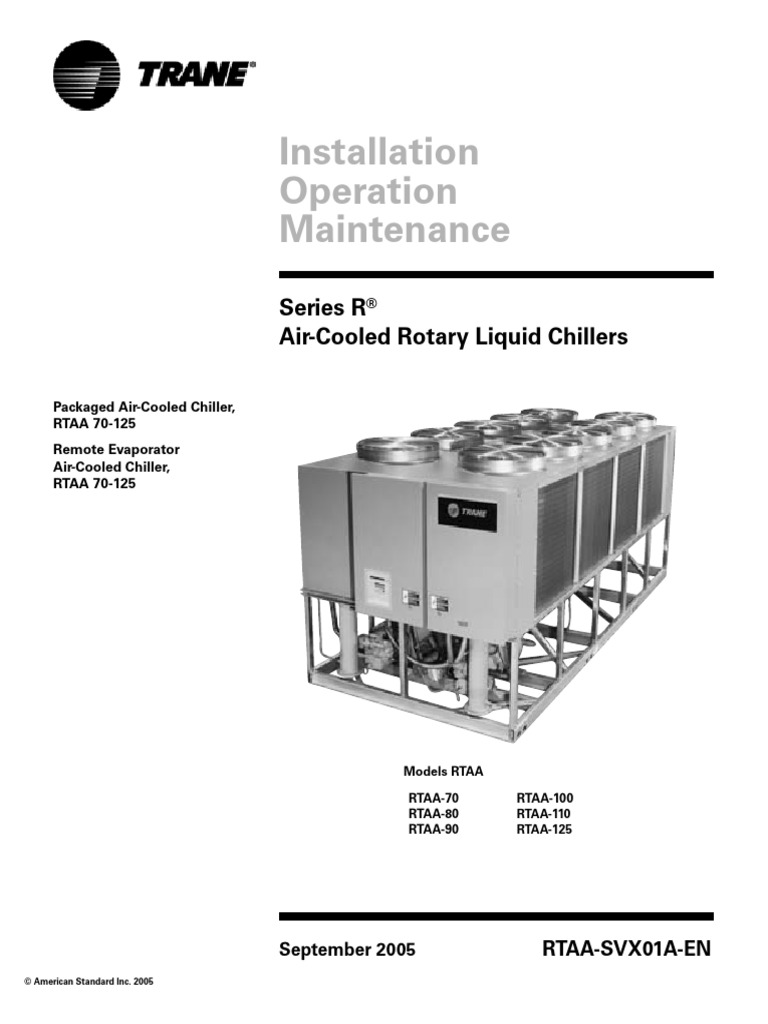 Trane Rtaa Iom Gsdhvac 240405 183440 | PDF | Chlorofluorocarbon ...