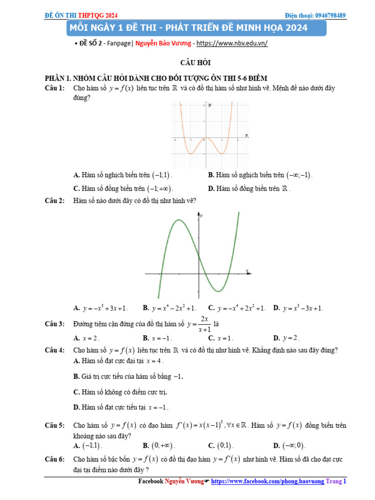 Đề 12 - 2 NBV | PDF