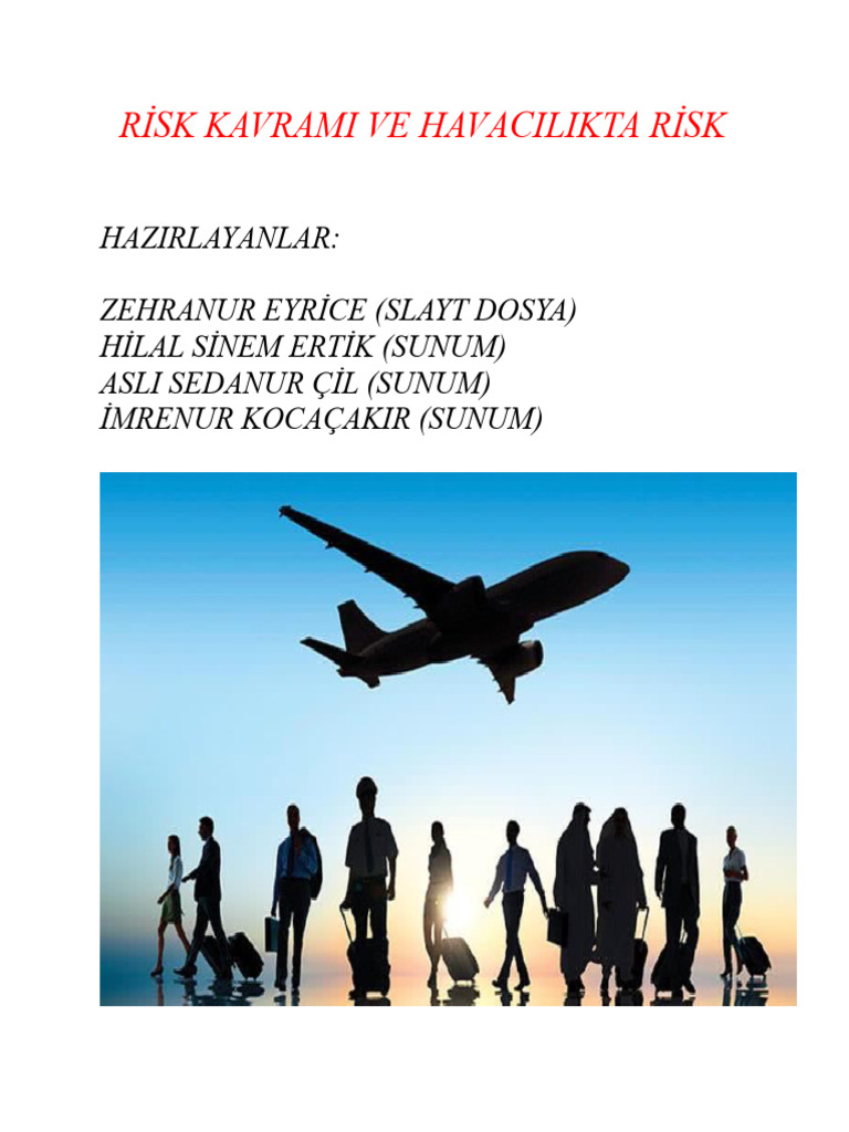 Ri̇sk Kavrami Ve Havacilikta Ri̇sk | PDF