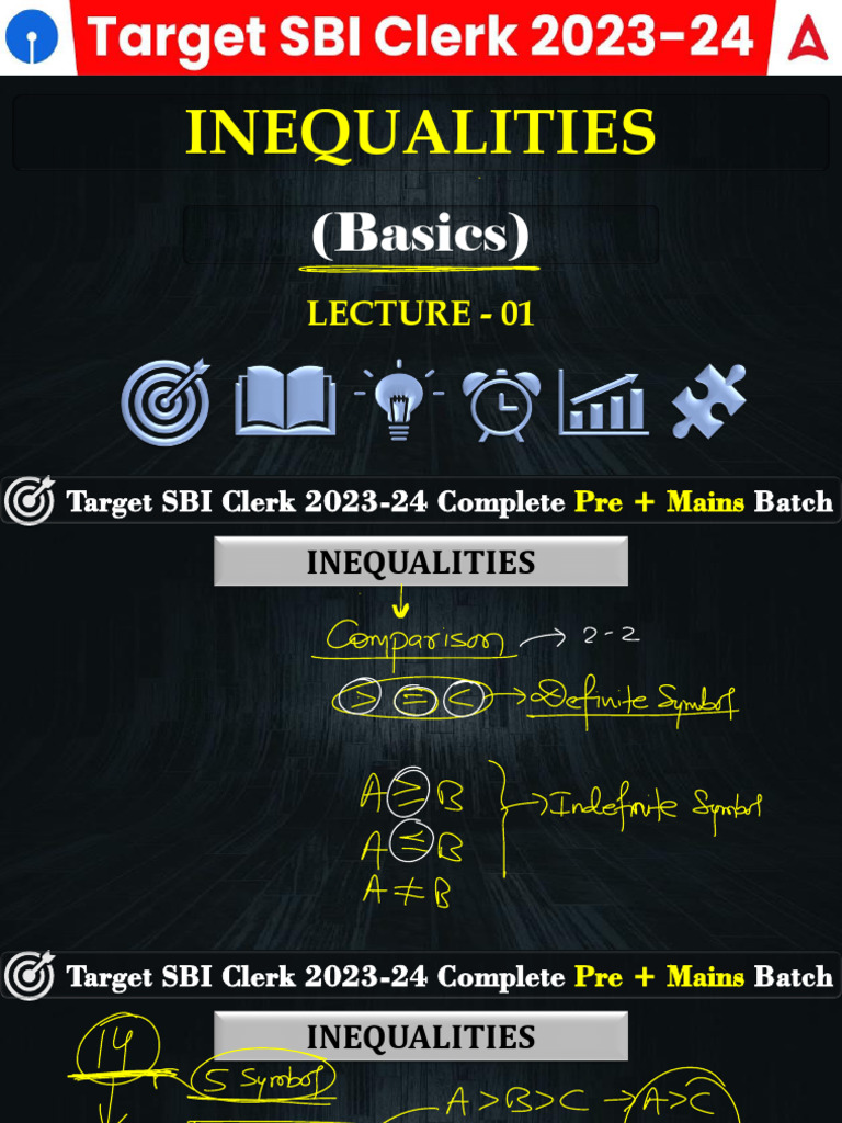 Inequalities: (Basics) | PDF | Teaching Methods & Materials
