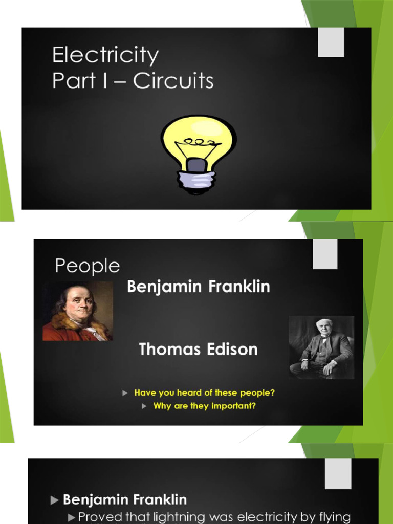 Electricity Presentation 1 | PDF | Electrical Resistance And ...