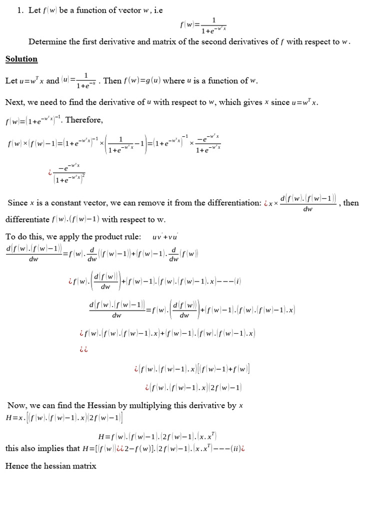 Solution | PDF | Derivative | Mathematical Concepts