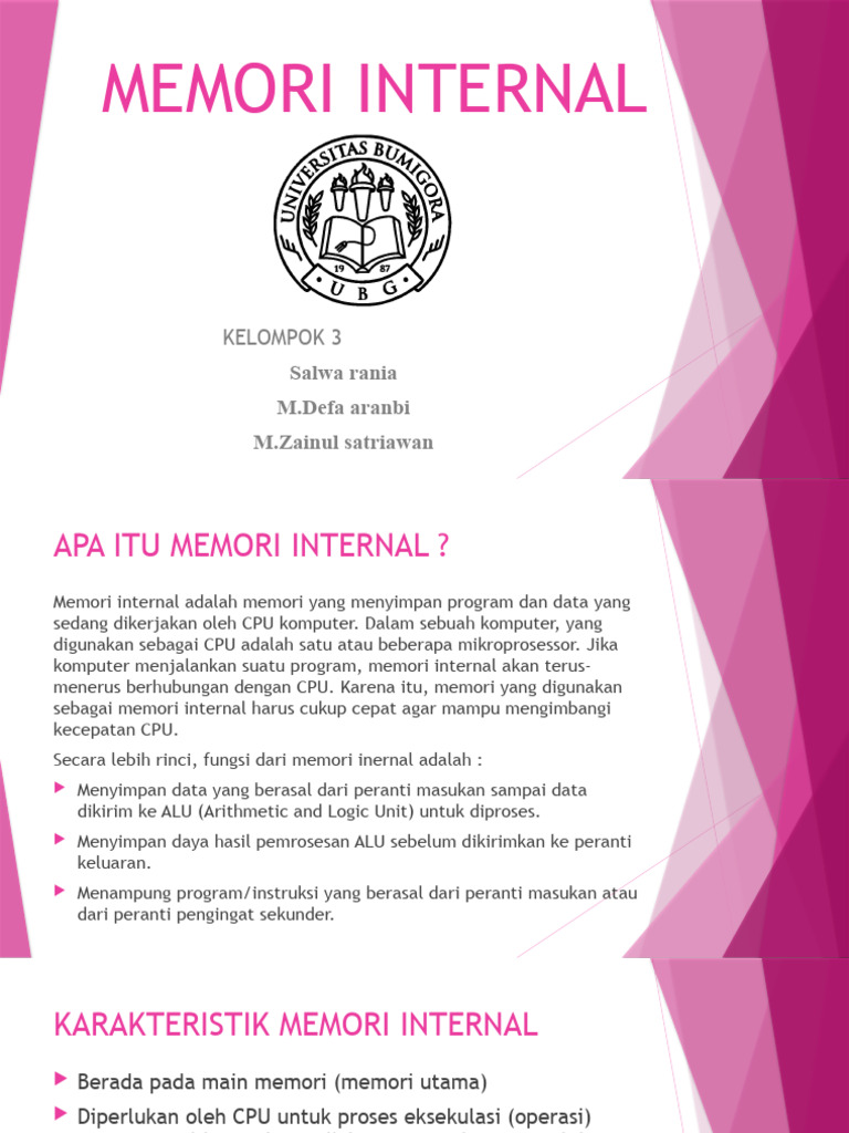 Memori Internal Kel3 | PDF