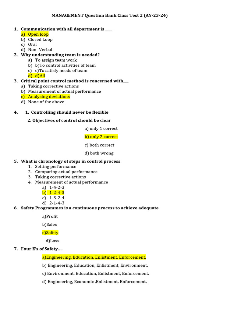 Management QB | PDF | Workers' Compensation | Safety