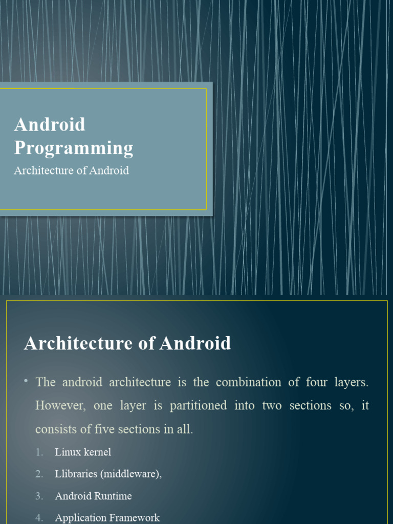 Android Architecture Pdf Android Operating System Application Software
