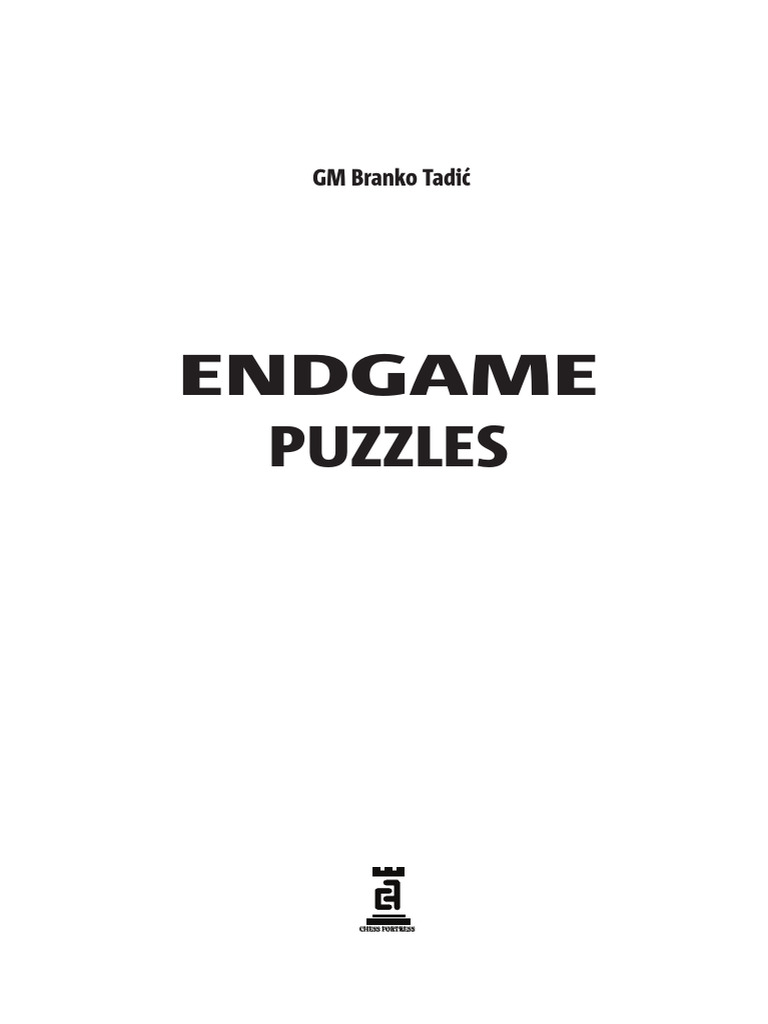 Endgame Puzzles SAMPLE | PDF | Competitive Games | Chess