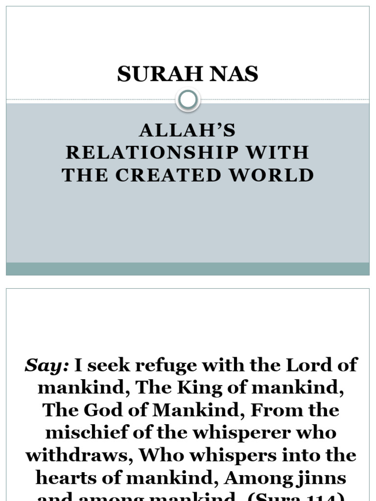 Surah 10 Surah Nas | PDF | Abrahamic Religions | Theology