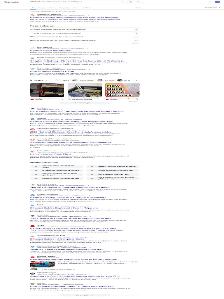 Latest Network Cable To Be Installed, Electrical Plan - Google Search ...
