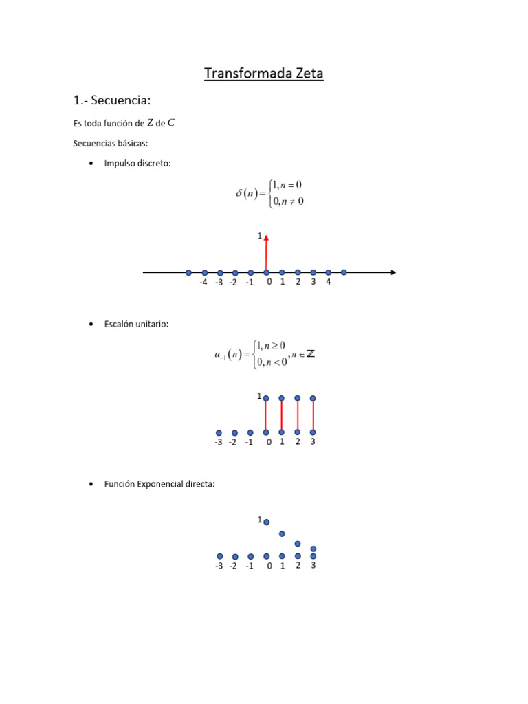 Transformada Zeta | Descargar gratis PDF | Análisis matemático | Funciones y mapeos