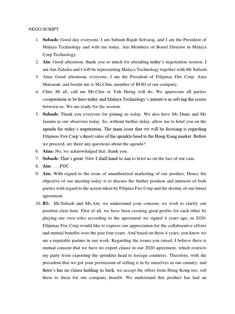 Nego Script | PDF | Prices | Royalty Payment