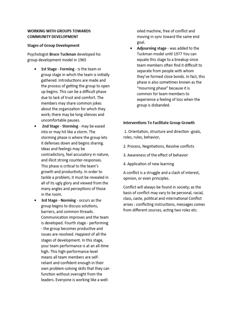 Group Development Stages Explained | PDF | Psychology | Social Psychology