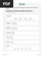 Reguli și Tabel de Derivare | PDF | Teaching Mathematics
