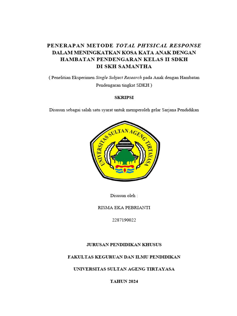 Skripsi Bab I-3 Bismillah Januari-1 | PDF