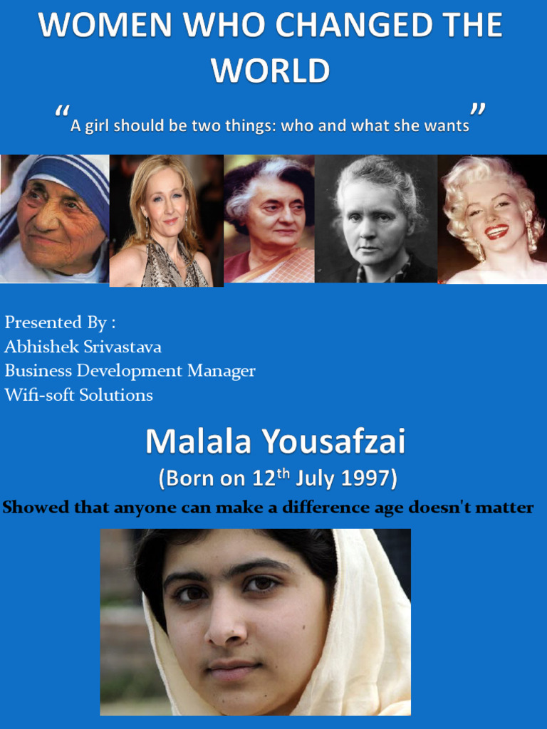 Womenwhochangedtheworld 130308034946 Phpapp02 | PDF