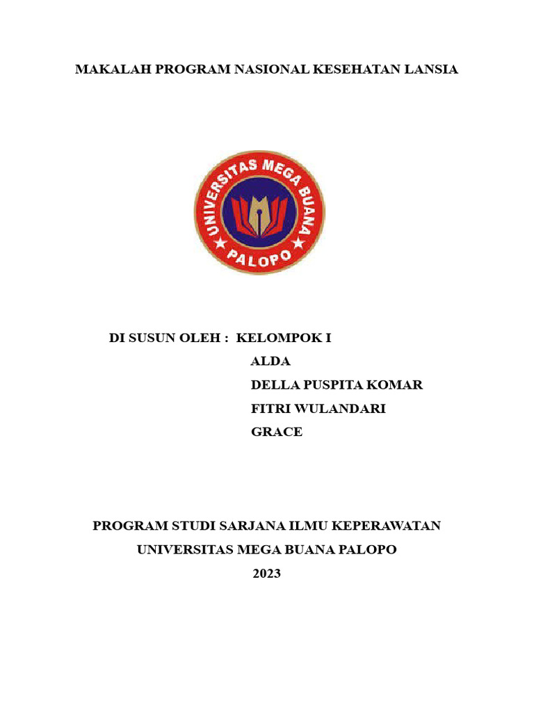 Program Kesehatan Lansia Nasional | PDF