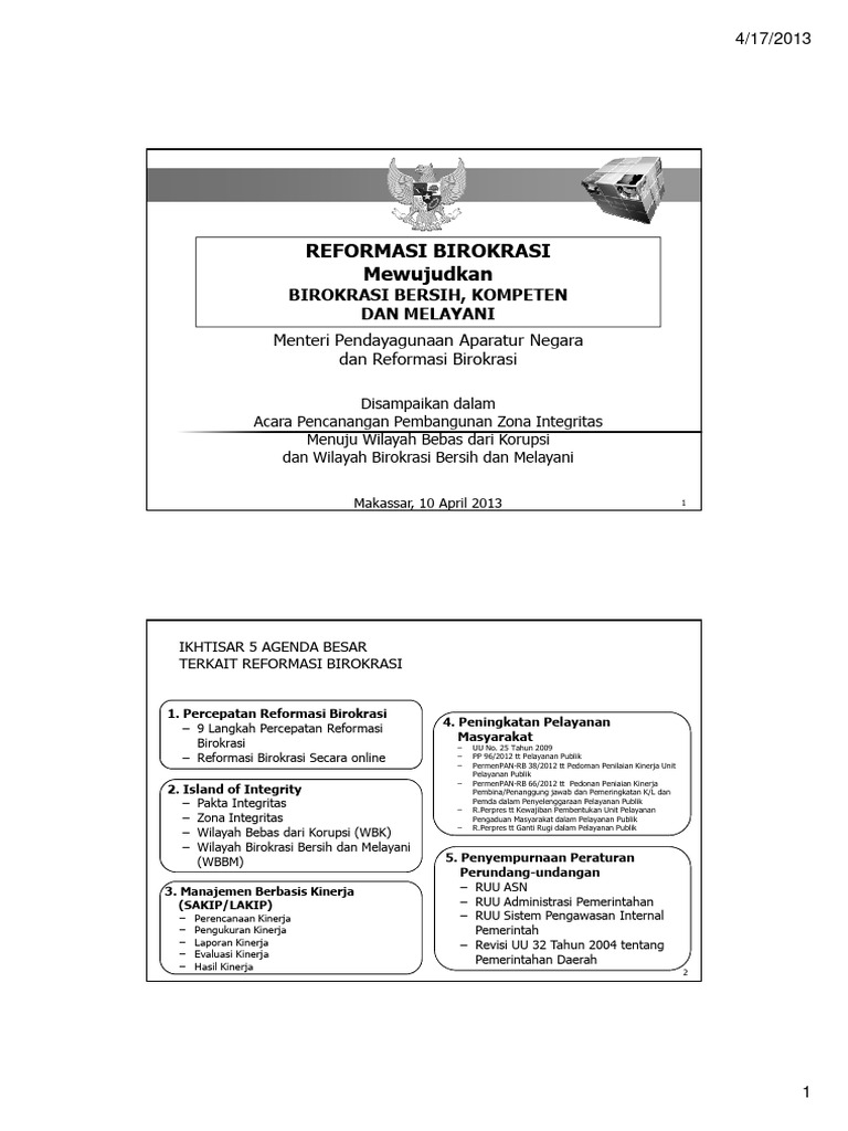 Paparan Zona Integritas (Zi) | PDF