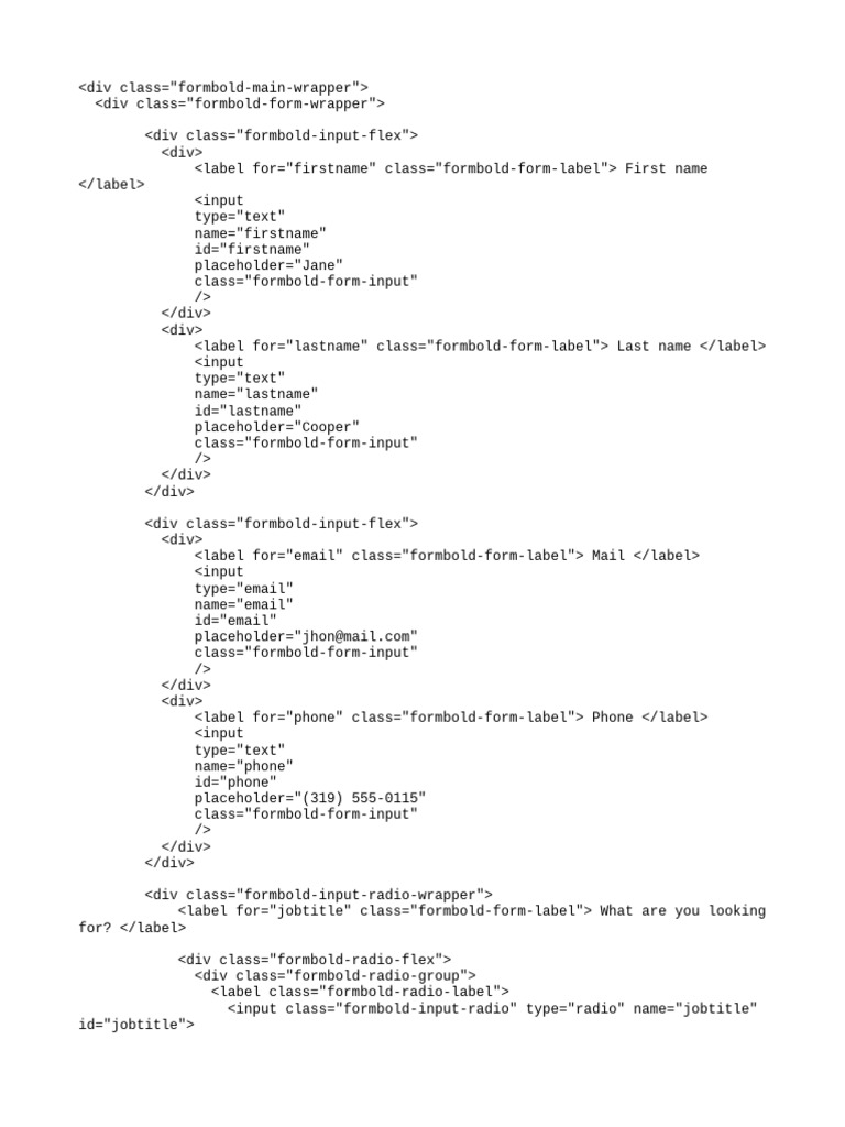 Div Class Formbold-Main-Wrapper | PDF | Internet | World Wide Web