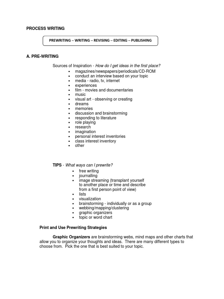 Process Writing | PDF | Writing | Cognitive Science