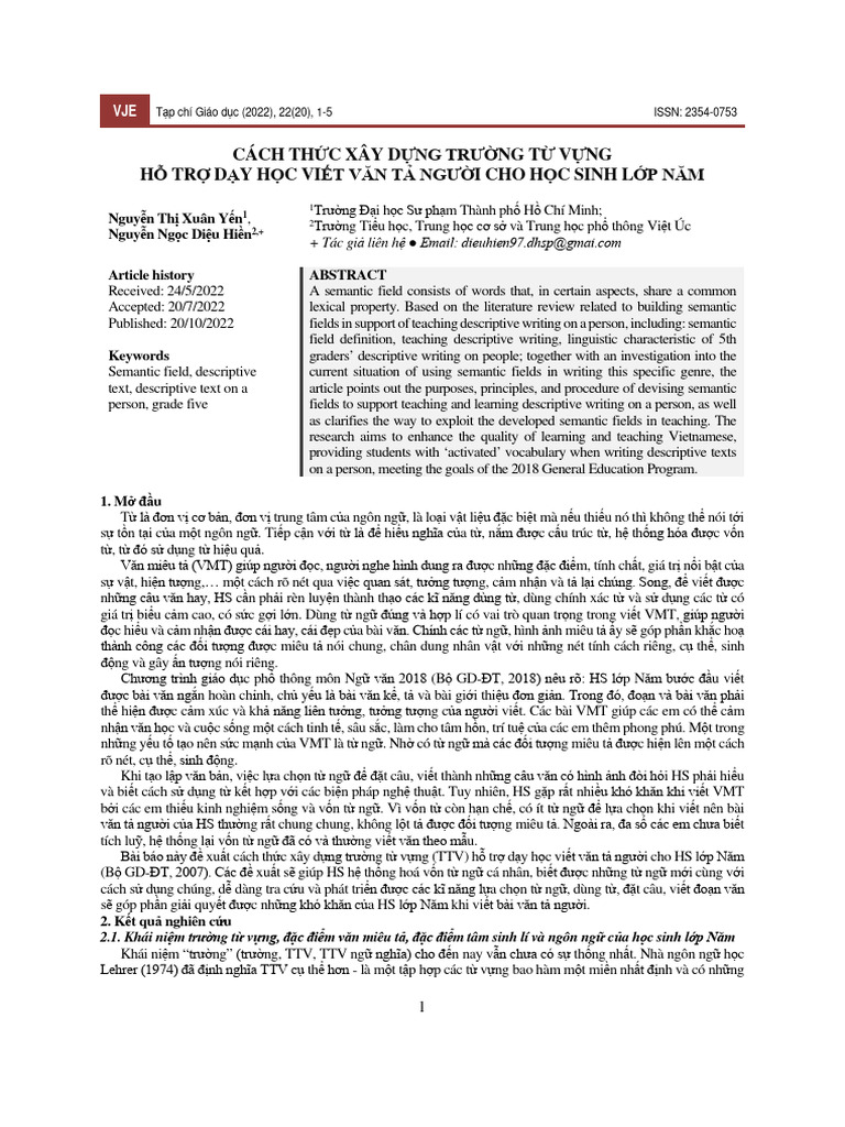 Nguyn TH Xun Yn Nguyn NGC Diu Huyn | PDF