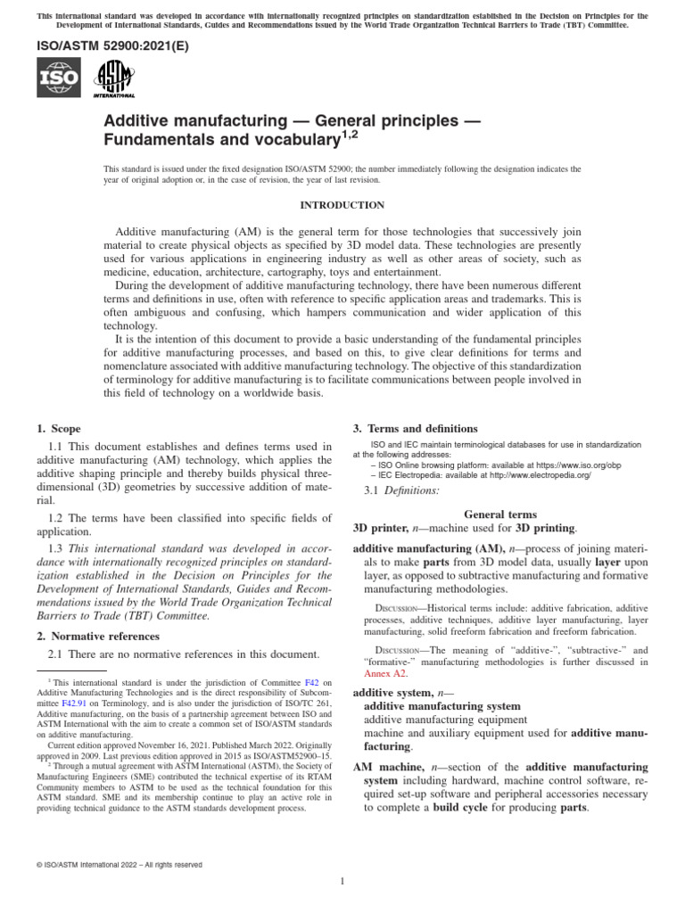 1 - ASTM52900 - Additive Manufacturing - General Principles ...