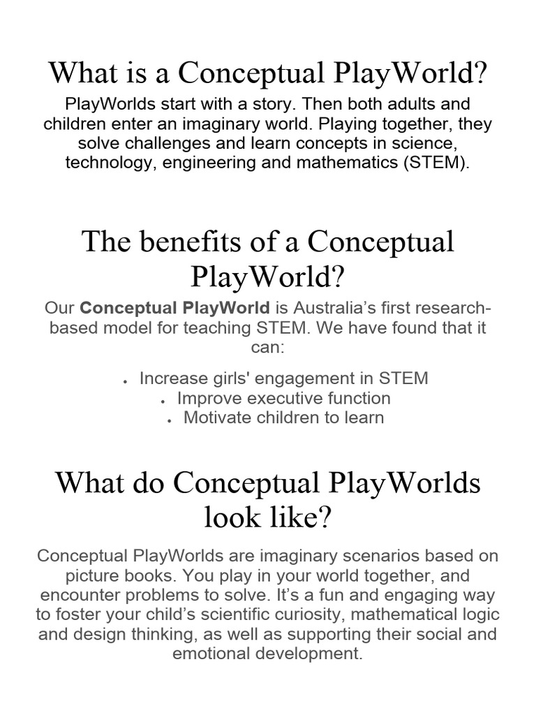 Conceptual Playworld Room Display | PDF
