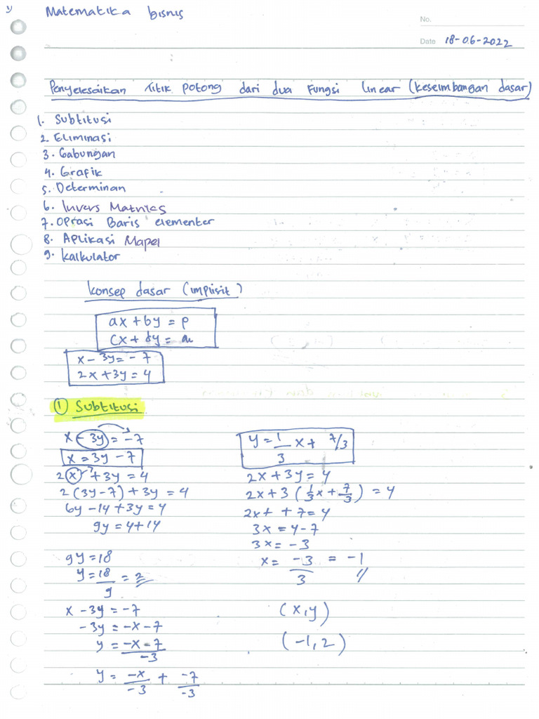 Matematika Bisnis SESI 12 | PDF