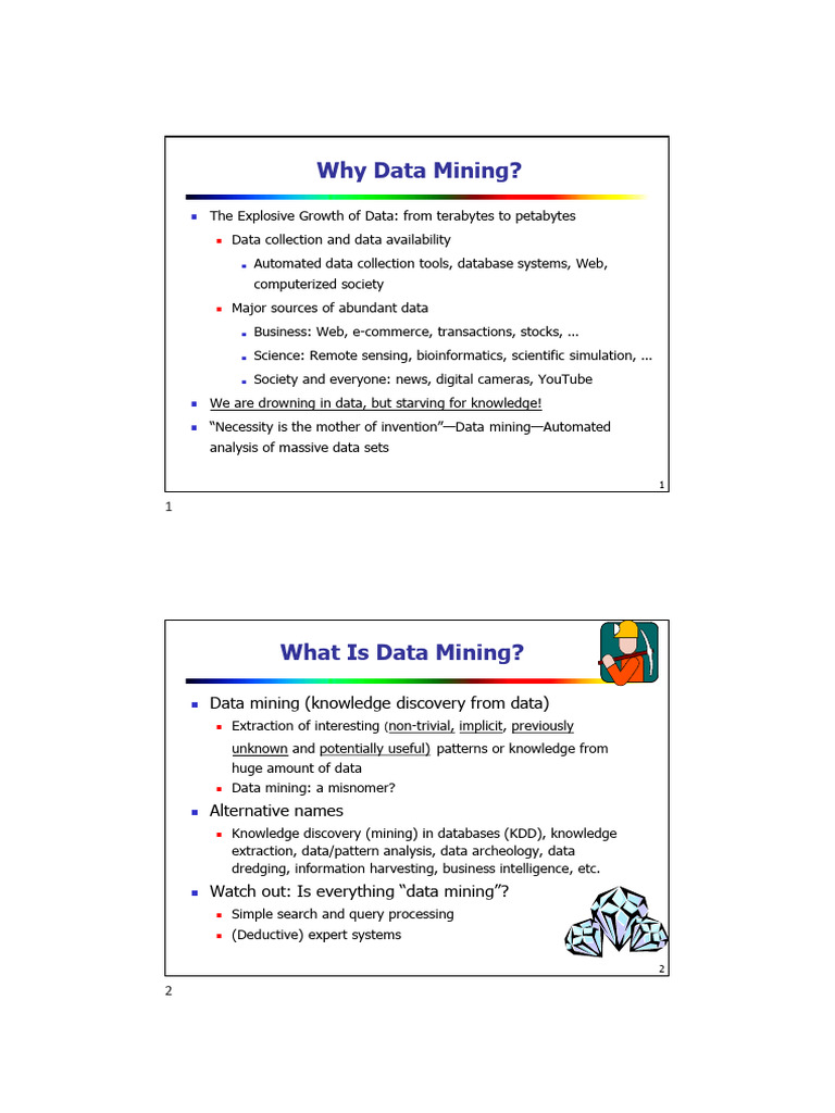 DM Introduction-SSM | PDF | Data Mining | Statistical Classification